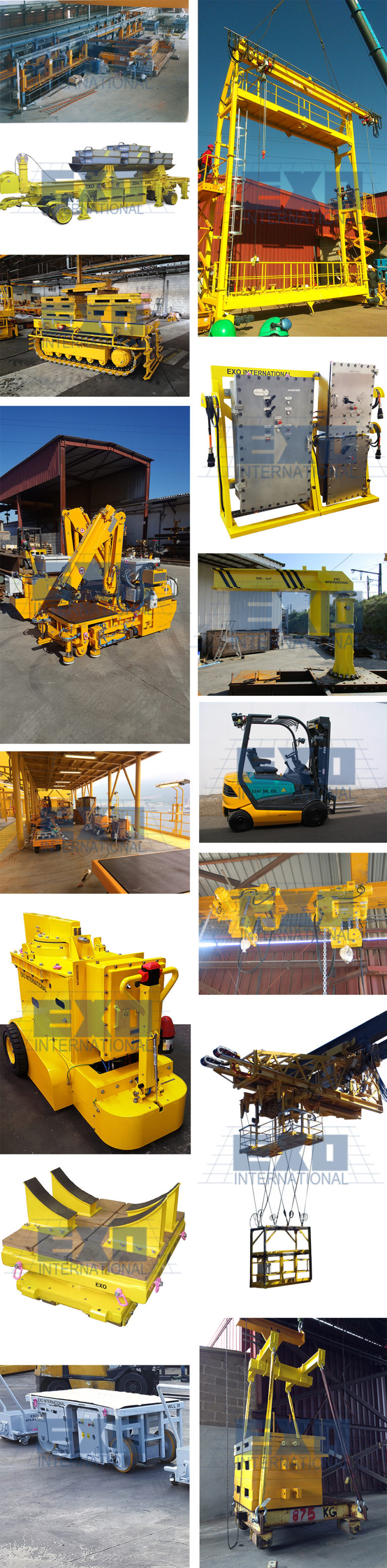Products - EXO INTERNATIONAL Specific environments - Lifting and ...